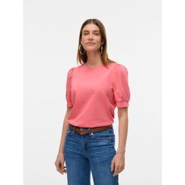 V&eacute;ro Moda Vero Moda Damen &raquo;VMKERRY 2/4 O-NECK TOP VMA JRS NOOS&laquo; mit Rundhalsausschnitt rosa M