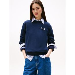 Tommy Jeans Damen Sweatshirt &raquo;TJW REG ESS LOGO 1 CREW EXT&laquo; blau XXL (44)