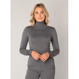 Base Level Damen Rollkragenpullover &raquo;Yuen&laquo; grau 38