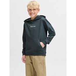 Jack & Jones Jack & Jones Junior Jungen Kapuzensweatshirt &raquo;JORNORREBRO EMB SWEAT HOOD NOOS JNR&laquo; schwarz 128