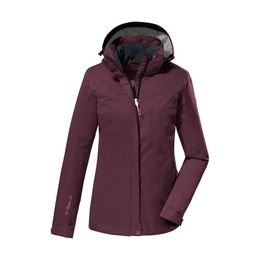 Killtec Damen Outdoorjacke &raquo;KOS 133 KG WMN JCKT&laquo; wasserdichte Funktionsjacke in Kurzgr&ouml;&szlig;e: verk&uuml;rzte &Auml;rmel u Rumpf lila 21