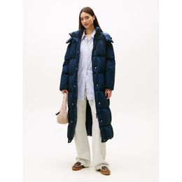 Tommy Jeans Damen Steppmantel &raquo;TJW ALASKA GRID DWN MXI COAT EXT&laquo; blau S (36)