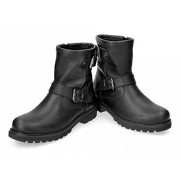 Panama Jack Damen Winterboots , Stiefelette, Warmfutter, mit Logopr&auml;gung an der Ferse schwarz 39