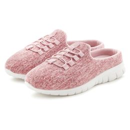 Vivance Damen Hausschuh &raquo;Sneaker&laquo; Slipper, Pantoffel, Pantolette, Clog VEGAN rosa 40