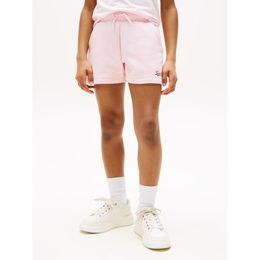 Tommy Hilfiger Jungen Sweatshorts &raquo;TOMMY SCRIPT SWEATSHORT&laquo; f&uuml;r Kinder bis 16 Jahre, gl&auml;nzender Logo-Schriftzug rosa 5 (110), N-Gr