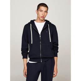 Tommy Hilfiger Herren Kapuzensweatjacke &raquo;ESSENTIAL FLEECE ZIP THROUGH&laquo; kleine Logostickerei blau XXL