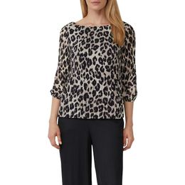 s.Oliver BLACK LABEL Damen s.Oliver BLACK LABEL Klassische Bluse mit All-Over Print schwarz 38