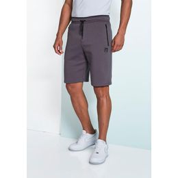 John Devin Herren Sweatshorts , seitliche Taschen mit schwarzem Rei&szlig;verschluss grau S (44/46), N-Gr