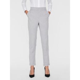 V&eacute;ro Moda Vero Moda Damen Anzughose &raquo;VMMAYA MR LOOSE SOLID PANT NOOS&laquo; kn&ouml;chelfreie Form mit Saumaufschlag grau S (36), L&auml;nge 30