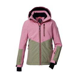 Killtec M&auml;dchen Skijacke &raquo;KSW 207 GRLS SKI JCKT&laquo; Wasserdichte, atmungsaktive Kinderjacke mit reflektierenden Details rosa 140