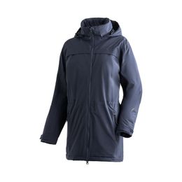 Maier Sports Damen Funktionsmantel &raquo;Metor Coat W&laquo; Damen Mantel, Outdoormantel wind/wasserdicht, 4 ger&auml;umige Taschen blau 42