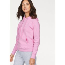 Fruit of the Loom Damen Fruit of the Loom Kapuzensweatshirt &raquo;Classic hooded Sweat Lady-Fit&laquo;, mit K&auml;ngurutaschen rosa L (40)