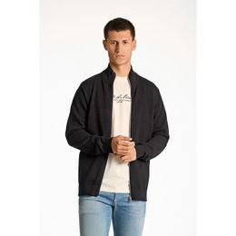 LINDBERGH Herren LINDBERGH Strickjacke mit Stehkragen und Rei&szlig;verschluss schwarz L