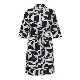 Only Carmakoma Damen Only CARMAKOMA Sommerkleid &raquo;CARMISIA LIFE 3/4 BLK SHIRT DRESS WVN&laquo; 42, N-Gr
