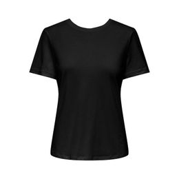 Only Damen Only Kurzarmshirt &raquo;ONLSIGRID S/S O-NECK TOP JRS&laquo; schwarz M (38)