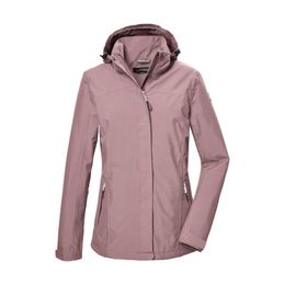 Killtec Damen Outdoorjacke &raquo;KOS 26 WMN JCKT&laquo; Funktionsjacke: wasser- und winddicht, atmungsaktiv, abnehmbare Kapuze rosa 40