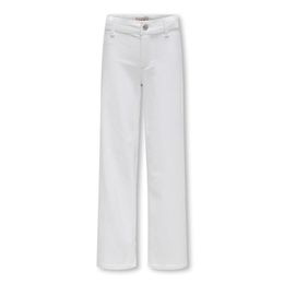 Kids Only M&auml;dchen KIDS Only Weite Jeans &raquo;KOGSYLVIE CLEAN WIDE LEG WHITE PIM NOOS&laquo; wei&szlig; 116, N-Gr
