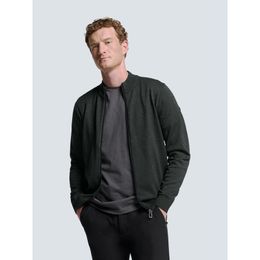 NO EXCESS Herren NO EXCESS Rundhalspullover &raquo; Zweifarbige Strickjacke von Timeless Basics&laquo; grau L