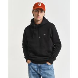 Gant Herren Hoodie &raquo;REG SHIELD HOODIE&laquo;, mit Logostickerei auf der Brust schwarz 3XL