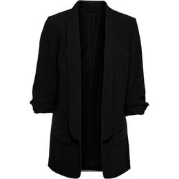 bonprix Damen bonprix Longblazer festlicher Stil, taillierte Passform, aus Polyester und Elasthan schwarz 34