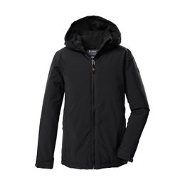 Killtec Herren Funktionsjacke &raquo;KOW 221 BYS JCKT&laquo; Wind- und wasserdichte Kinderjacke mit verstellbarer Kapuze schwarz 140