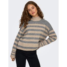 Only Damen Only Strickpullover &raquo;ONLHEIDI LS HIGHNECK PULLOVER KNT NCA&laquo; grau L