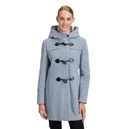 Gil Bret Damen Dufflecoat mit Wolle und verdecktem Rei&szlig;verschluss blau 46