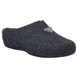 Josef Seibel Damen Hausschuh &raquo;Cholet 06&laquo; Pantoffel, Slipper mit dezentem Absatz und in Weite H grau 39