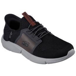 Skechers Herren Slip-On Sneaker &raquo;INGRAM-BRACKETT&laquo; Slipper, Trainingsschuh, Freizeitschuh in veganer Verarbeitung schwarz 44