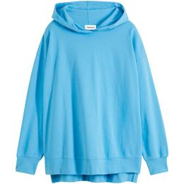 bonprix Damen bonprix Hoodie, Oversize-Passform, aus Baumwolle, mit seitlichen Schlitzen blau 36/38 (S)