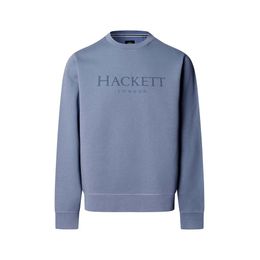 Hackett London Sweatshirt 'HERITAGE ESS CREW' Herren Gr&ouml;&szlig;e XXL opal / enzian