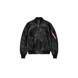 Alpha Industries Damen Lederjacke &raquo;MA-1 VF Vegan Leather Light&laquo; schwarz M