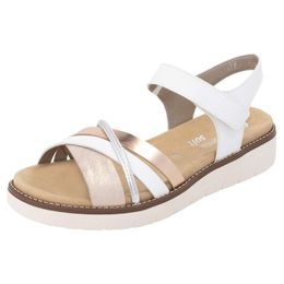 Remonte Damen Riemchensandale , Keilabsatz, Sommerschuh, Sandalette mit herausnehmbarer Softeinlage rosa 44