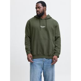 Jack & Jones PlusSize Jack & Jones Plussize Herren Jack & Jones PlusSize Kapuzensweatshirt &raquo;JJESOHO SWEAT HOOD NOOS PLS&laquo;, mit Logobranding bunt 5XL