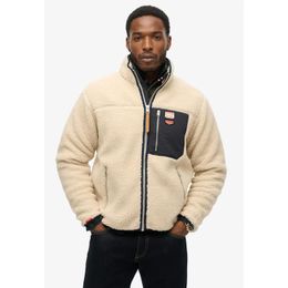 Superdry Herren Fleecejacke &raquo;VINTAGE RETRO FULL ZIP FLEECE&laquo; wei&szlig; XL