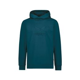 TRIGEMA Damen Kapuzensweatshirt &raquo;TRIGEMA Kapuzenpullover mit gro&szlig;em 3D-Motiv&laquo; blau S