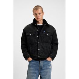 Hugo Blue Herren HUGO Blue Jeansjacke &raquo;Dex&laquo; warm gef&uuml;ttert, regular fit, stone washed M