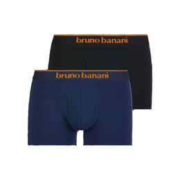 Bruno Banani Herren Boxershorts &raquo;Short 2Pack Quick Access&laquo; 2er Pack, Kontrastfarbene Details blau XXL
