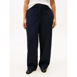 Tommy Hilfiger Curve Damen Anzughose &raquo;CRV PUNTO RLXD STRAIGHT PANT&laquo; in gro&szlig;en Gr&ouml;&szlig;en blau 46, N-Gr