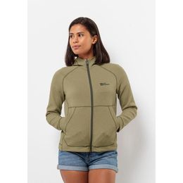 Jack Wolfskin Damen Kapuzenfleecejacke &raquo;FERNWEH HOODED JKT W&laquo; mit Kapuze gr&uuml;n XS (34)