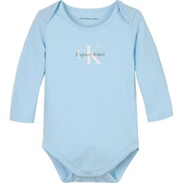 Calvin Klein Jeans Jungen Langarmbody &raquo;MONOGRAM LS BODY&laquo; f&uuml;r Babys bis 2 Jahre 92, N-Gr