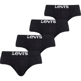 Levi's Levi's Herren Slip Packung, 4er-Pack, mit Logo-Webbund schwarz M