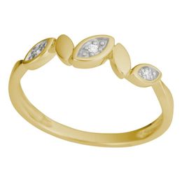 Firetti Damen Fingerring &raquo;Schmuck Geschenk Gold 375 Damenring Goldring Tropfen&laquo; mit Brillanten gold