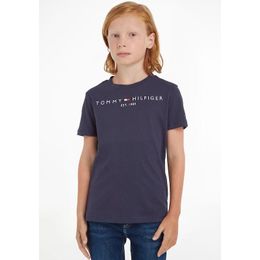 Tommy Hilfiger Jungen T-Shirt &raquo;ESSENTIAL TEE&laquo; Kinder Kids Junior MiniMe,f&uuml;r Jungen und M&auml;dchen blau 6/116