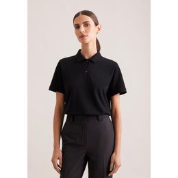 Seidensticker Damen Seidensticker Poloshirt &raquo;Schwarze Rose&laquo; Polo Uni schwarz L