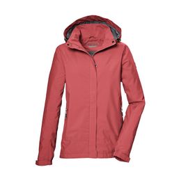Killtec Damen Outdoorjacke &raquo;KOS 51 WMN JCKT&laquo; Damenjacke: wasserdicht, atmungsaktiv, verstellbar, abnehmbare Kapuze rot 38