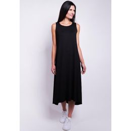 Seidel Moden Damen Midikleid Ohne Taschen &auml;rmellos, aus Viskose - MADE IN GERMANY schwarz 42, N-Gr