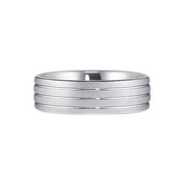 Firetti Unisex Trauring &raquo;Schmuck Geschenk Hochzeit Ehering Trauring "LIEBE"&laquo; Made in Germany - wahlweise mit oder ohne Zirkonia (synth.) silber