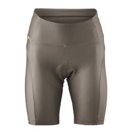 Gonso Damen Fahrradhose &raquo;Essential Shorts Soft Touch W&laquo; Bewegungselastisch, pflegeleicht grau 46, Normalgr&ouml;&szlig;en