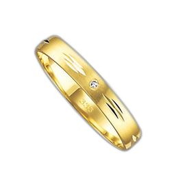 Firetti Unisex Trauring &raquo;Schmuck Geschenk Gold 375 Hochzeit Ehering Trauring "LIEBE"&laquo; Made in Germany, wahlweise mit oder ohne Brillant gold